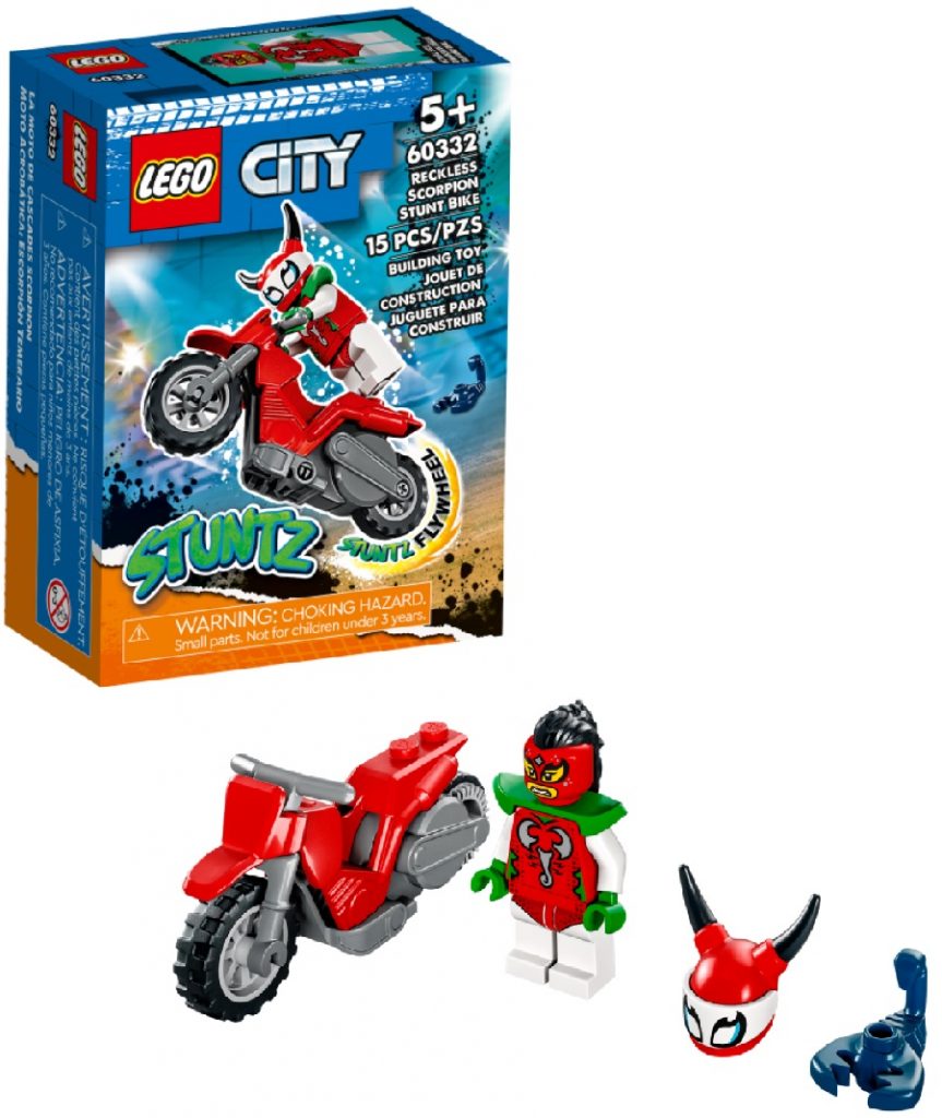 🧱Set de LEGO City 60332 Stuntz Moto Acrobática: Escorpión Temerario 🧱
