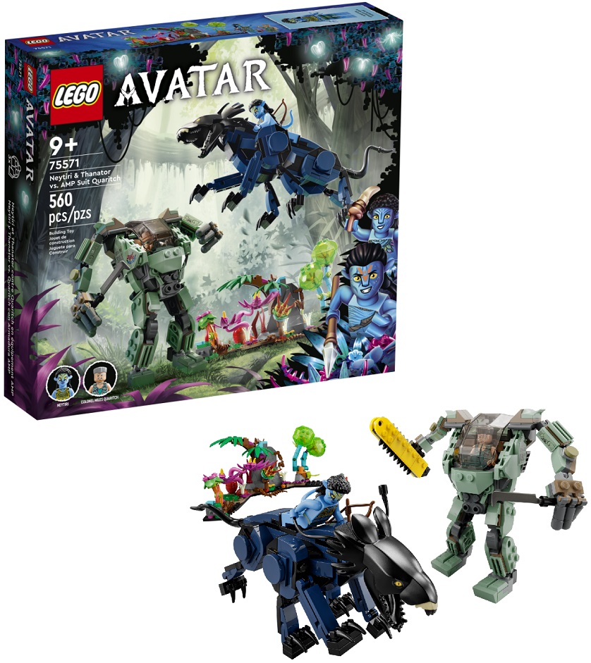 🧱Set de LEGO 75571 de Neytiri y Thanator vs Quaritch con armadura AMP ...