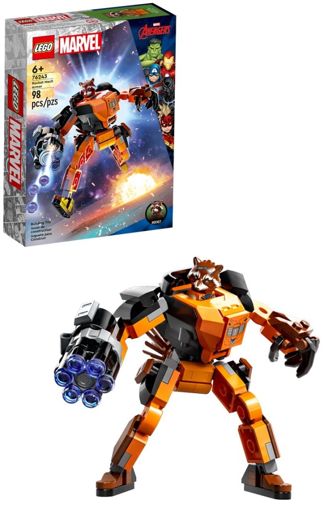 🧱LEGO 76243 de Armadura robótica de Rocket de Marvel🧱