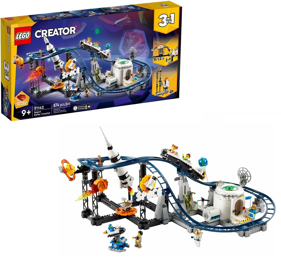 🧱Set de LEGO 31142 3 en 1 de Montaña rusa espacial 🧱